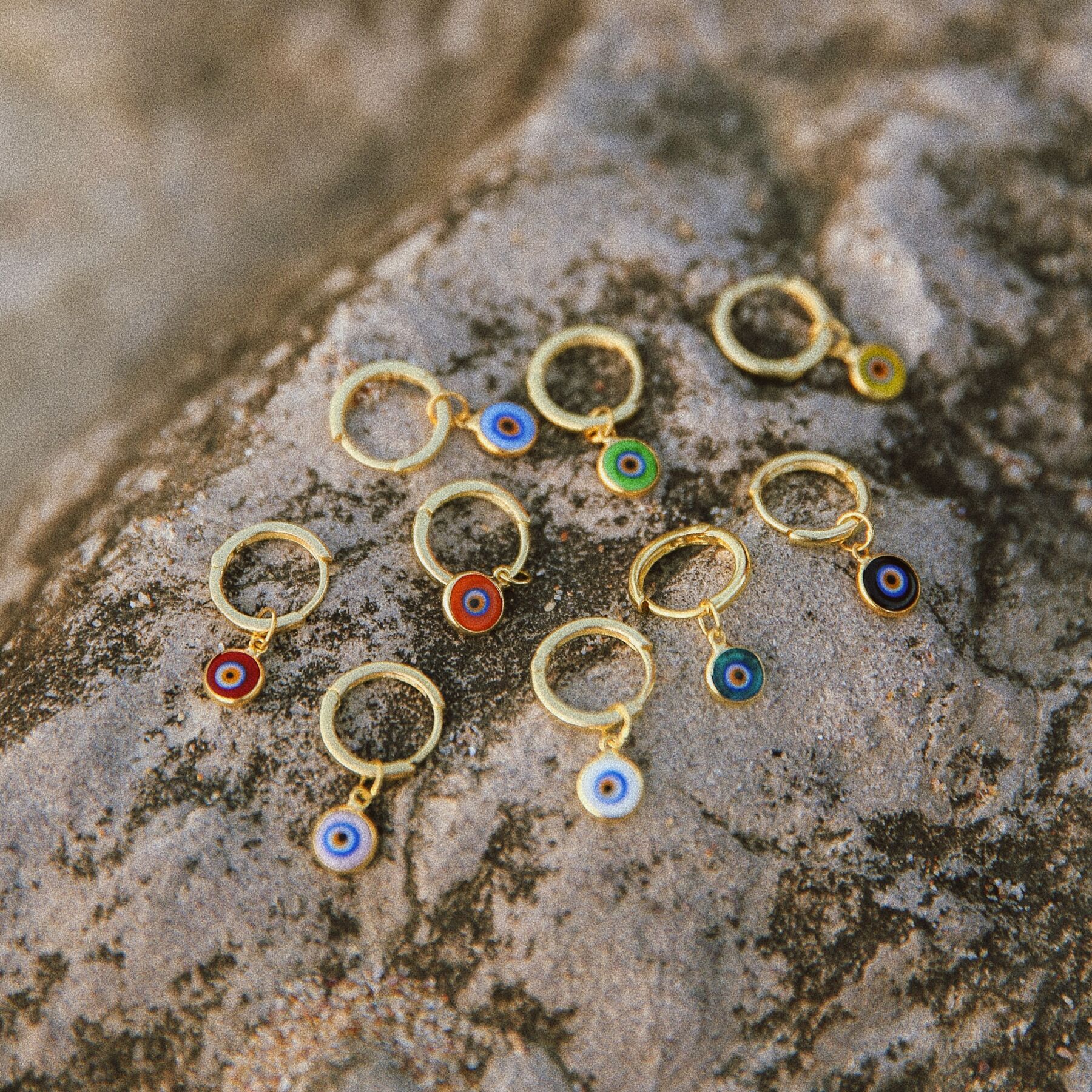 Minik Nazar Boncuklu Küpe | 925 Gümüş Fi x Ceren Ceylan Fi Season